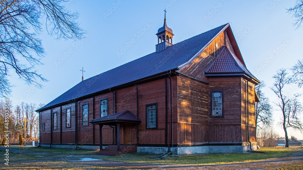 General view and close-up of architectural details of the sacred ...