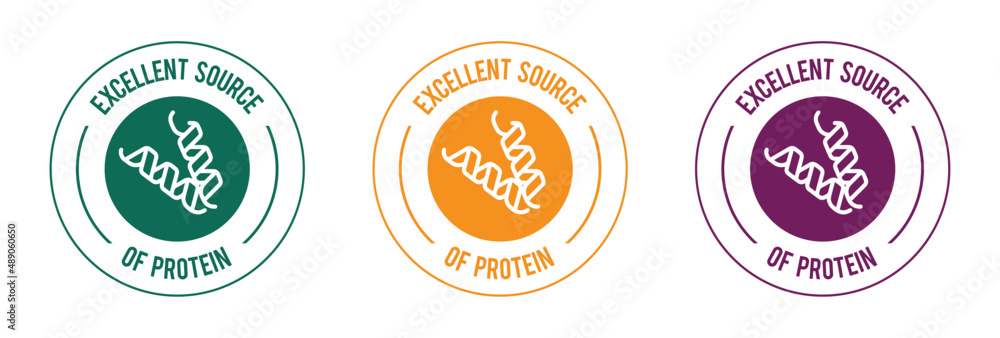 excellent source of protein icon vector illustration Stock Vector ...