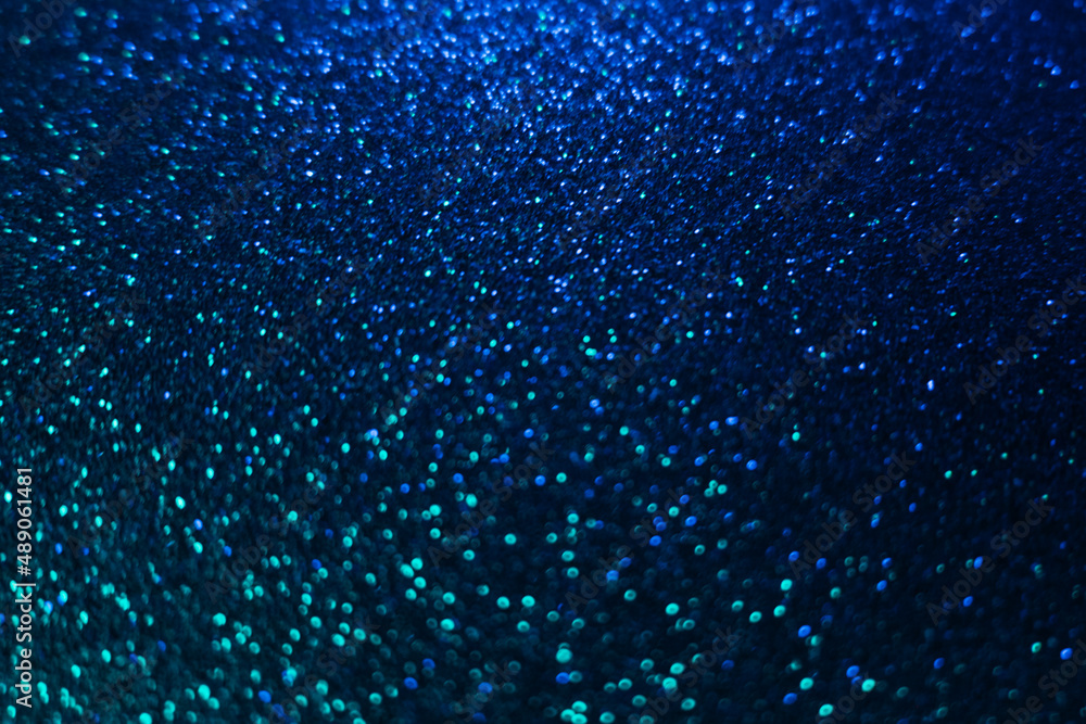Neon Blue Glitter Background