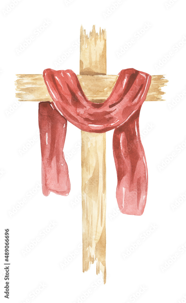 Red Cup With Cross Clipart