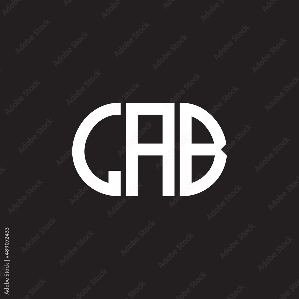 LAB letter logo design on black background. LAB creative initials ...