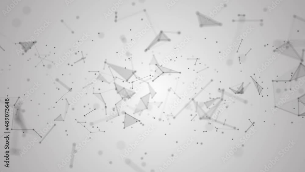 Animated background. Movements of geometric shapes. A pattern of ...