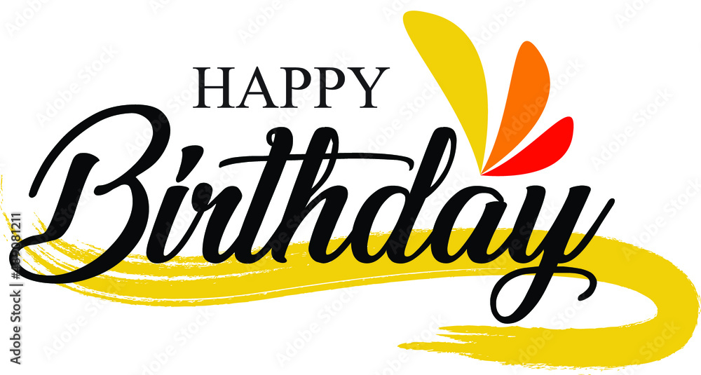 Birthday logo or birthday icon Stock Vector | Adobe Stock