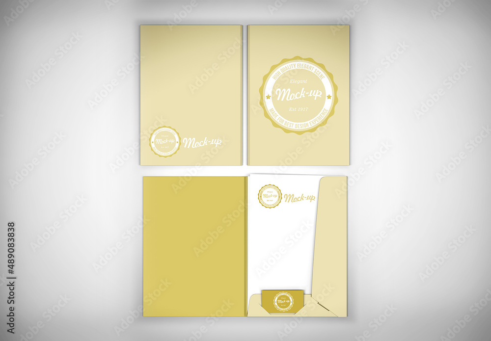 File Folder and Mock-Up Scene Stock Template | Adobe Stock