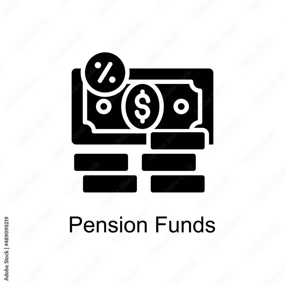 Pension Funds Vector Solid icons for your digital or print projects ...