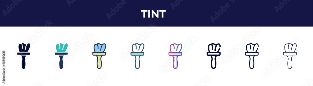 tint icon in 8 styles. line, filled, glyph, thin outline, colorful ...