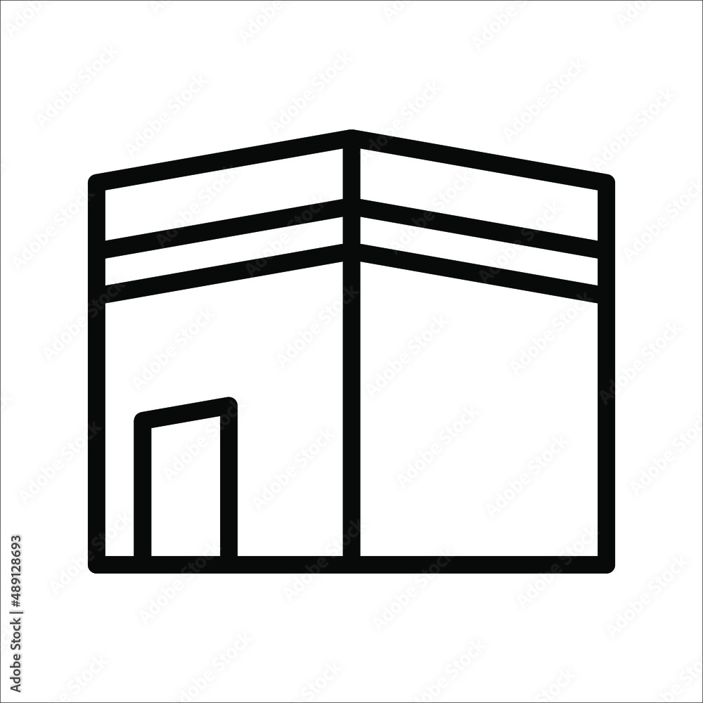 kaabah icon design, mecca ka'bah. vector illustration for islamic event ... kaabah icon design, mecca ka'bah. vector illustration for islamic event ...