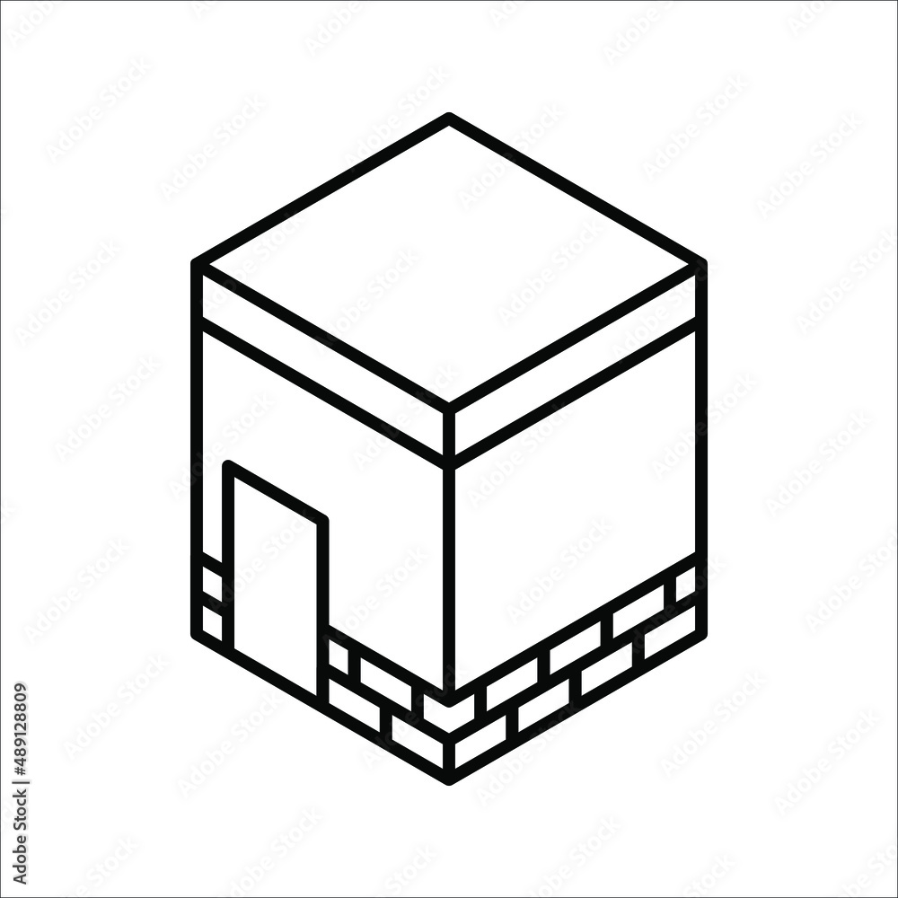 kaabah icon design, mecca ka'bah. vector illustration for islamic event ... kaabah icon design, mecca ka'bah. vector illustration for islamic event ...