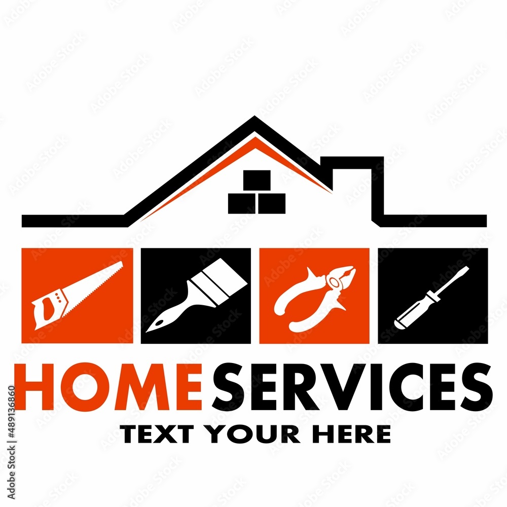 home service vector logo template. this design suitable for home ...