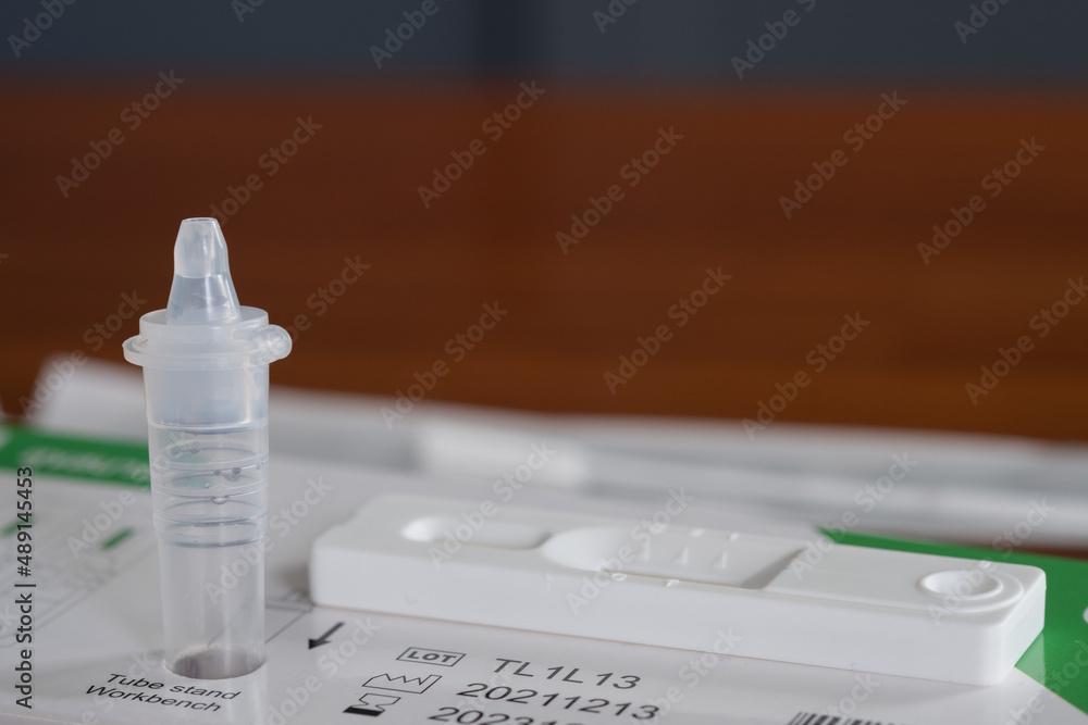 covid-19 negative test result with antigen rapid test kit (ATK), The ...