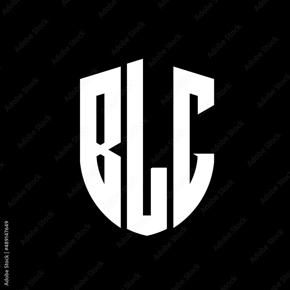 BLG letter logo design. BLG modern letter logo with black background ...