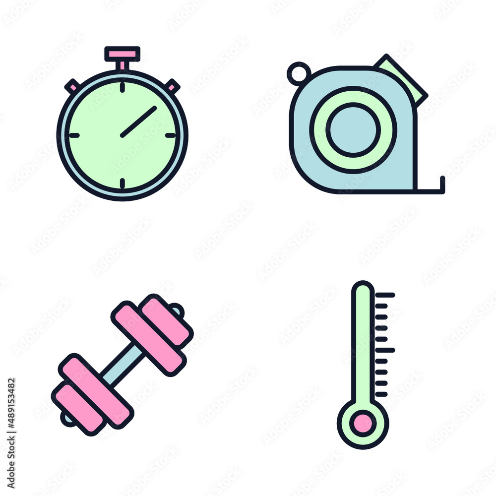 Measuring set icon symbol template for graphic and web design ...