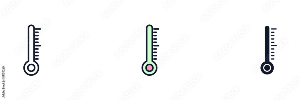 thermometer icon symbol template for graphic and web design collection ...
