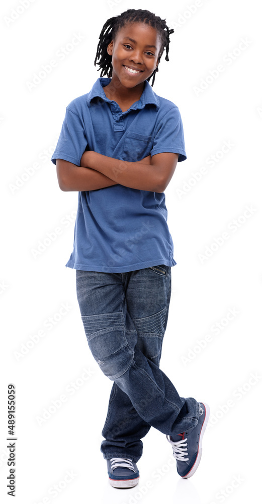 African American Boy Standing