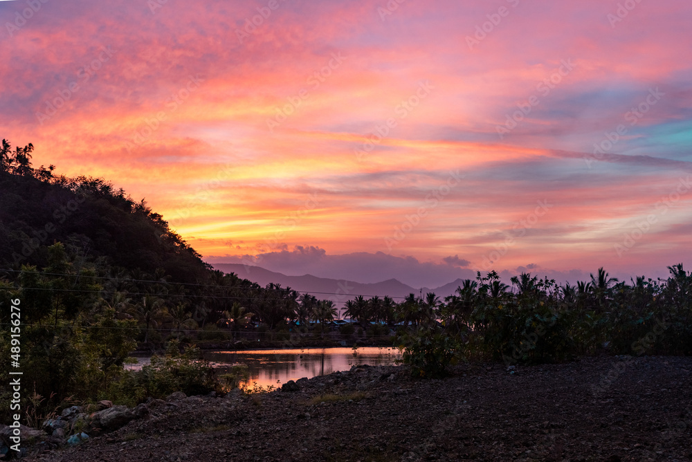 View and landscape of Mindanao Region, The Philippines, Lanuza area and ...