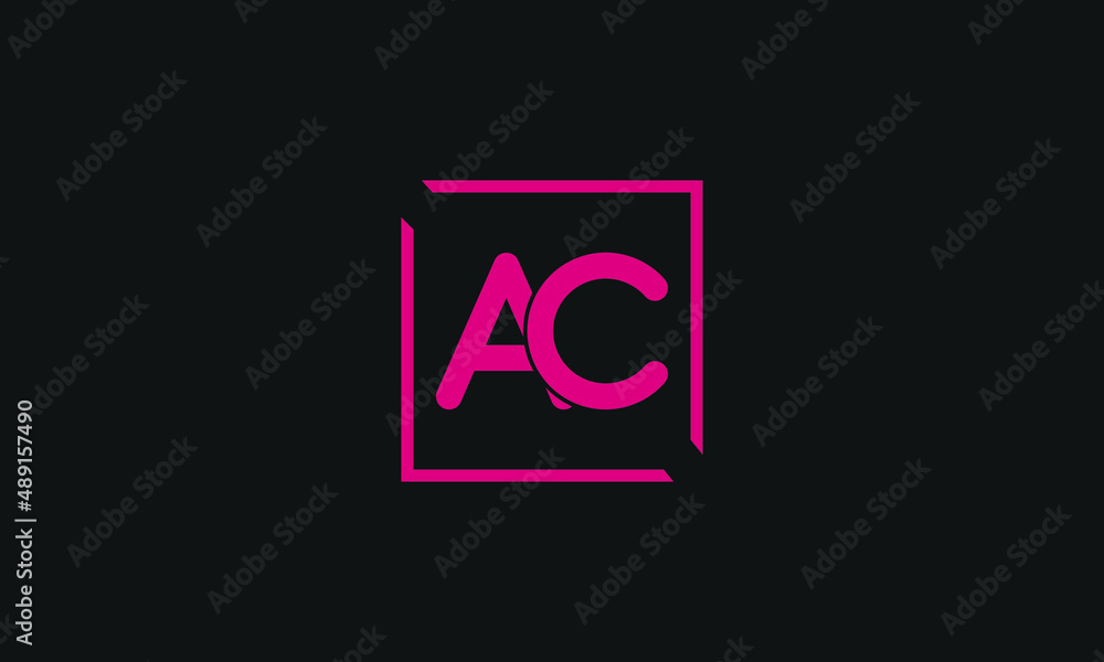 Alphabet letter icon logo AC Stock Vector | Adobe Stock