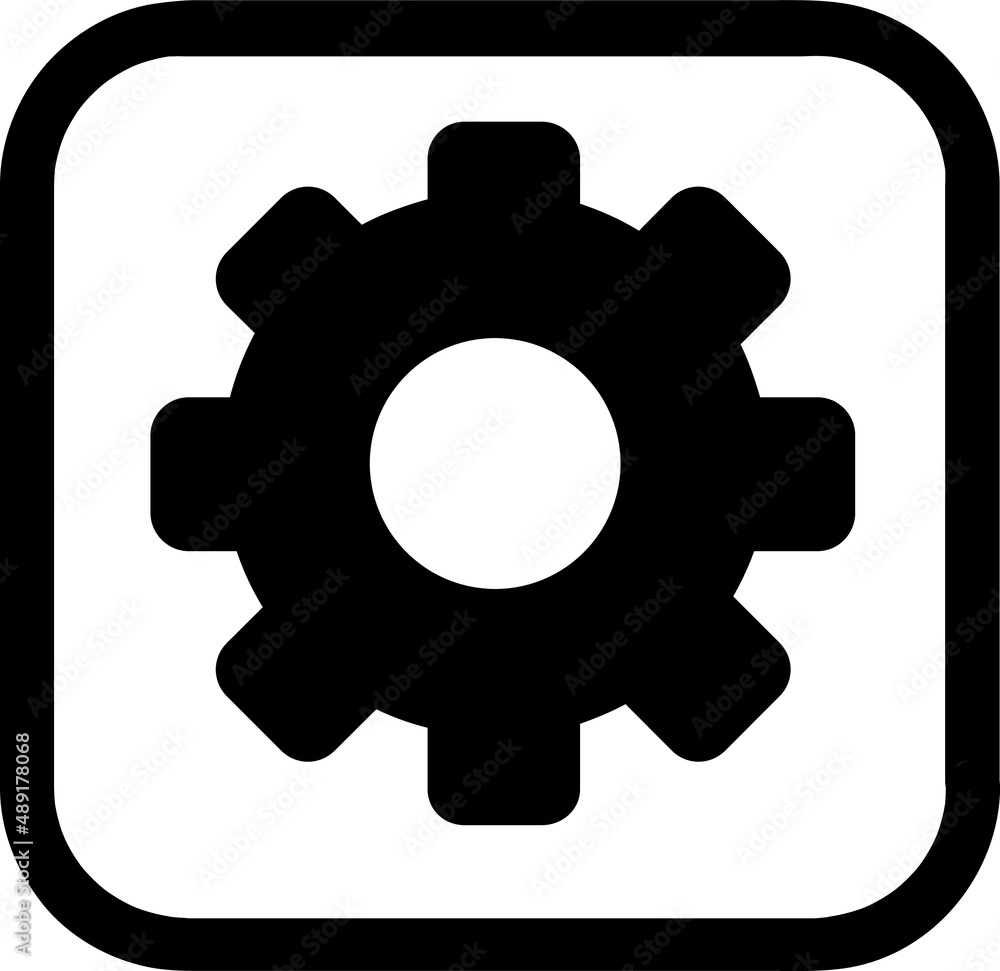 Setting icon vector, Tools, Cog, Gear Sign Isolated on white background ...