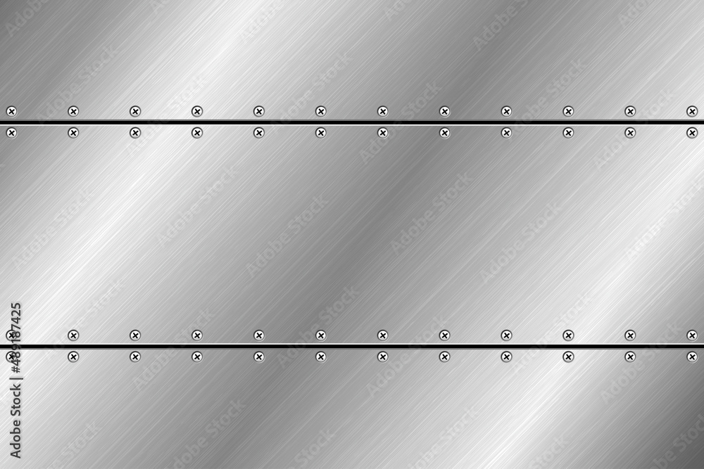 Vector metal texture realistic with screws backgrouns. Stock Vector ...