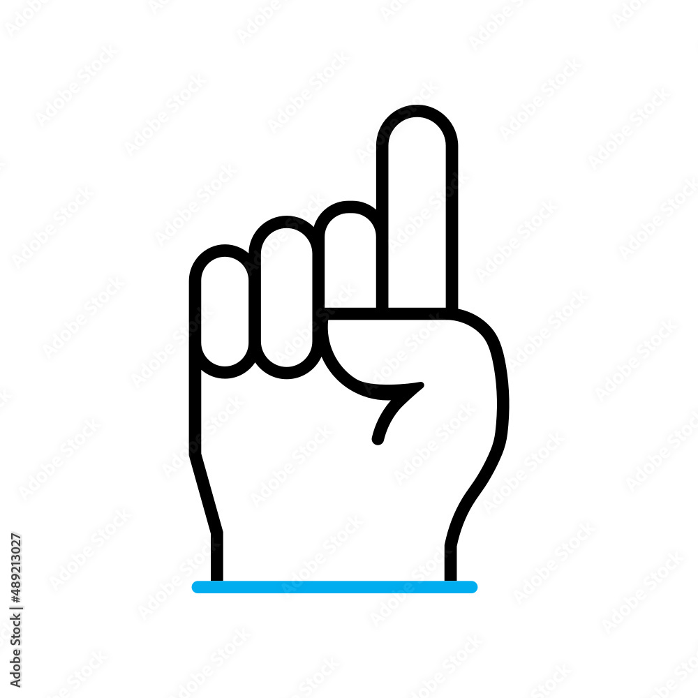 Fototapeta mapa świata dla dzieci One Finger icon. Finger click icon ... Fototapeta mapa świata dla dzieci One Finger icon. Finger click icon ...