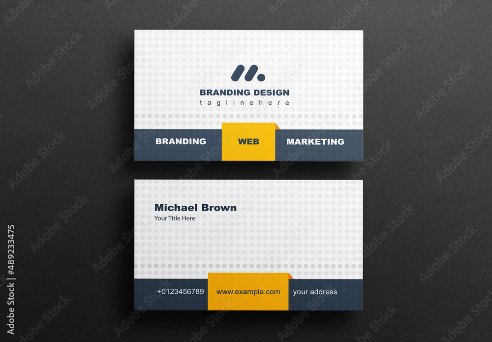 Business Card Stock Template | Adobe Stock
