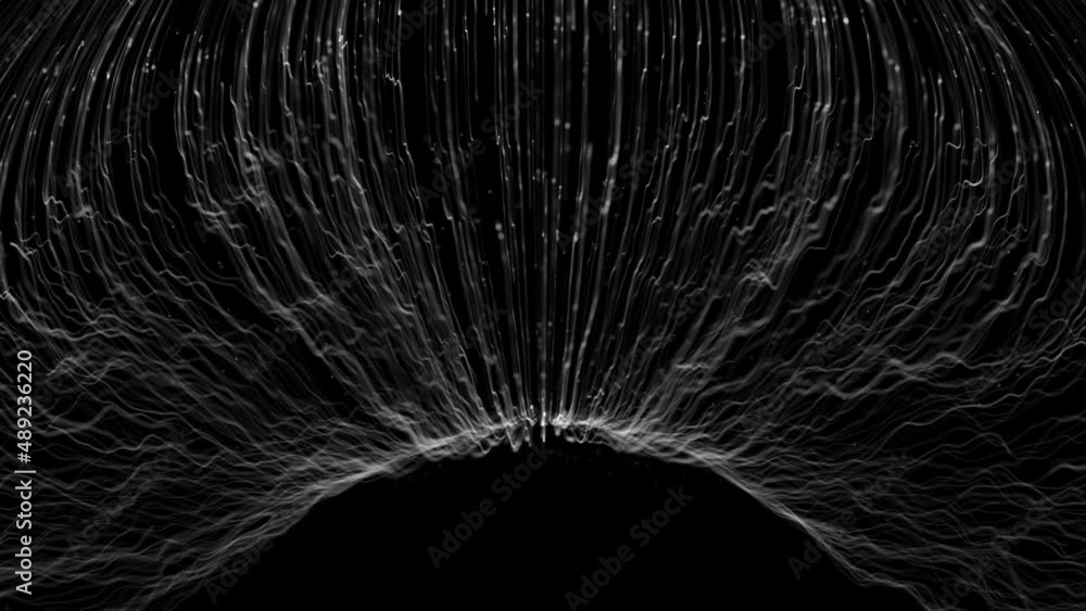 Abstract Energy Forcefield Particles Background Loop/ 4k animation of ...