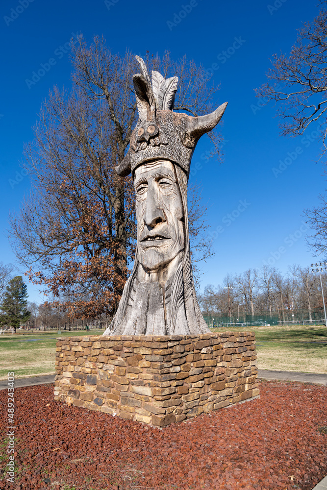 Paducah, Kentucky - January 10, 2022: Trail of the Whispering Giants ...