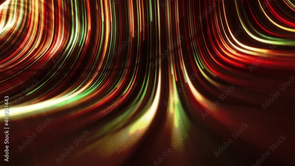 Vidéo Stock Abstract Glowing 3d Light Strokes Background/ 4k animation ...
