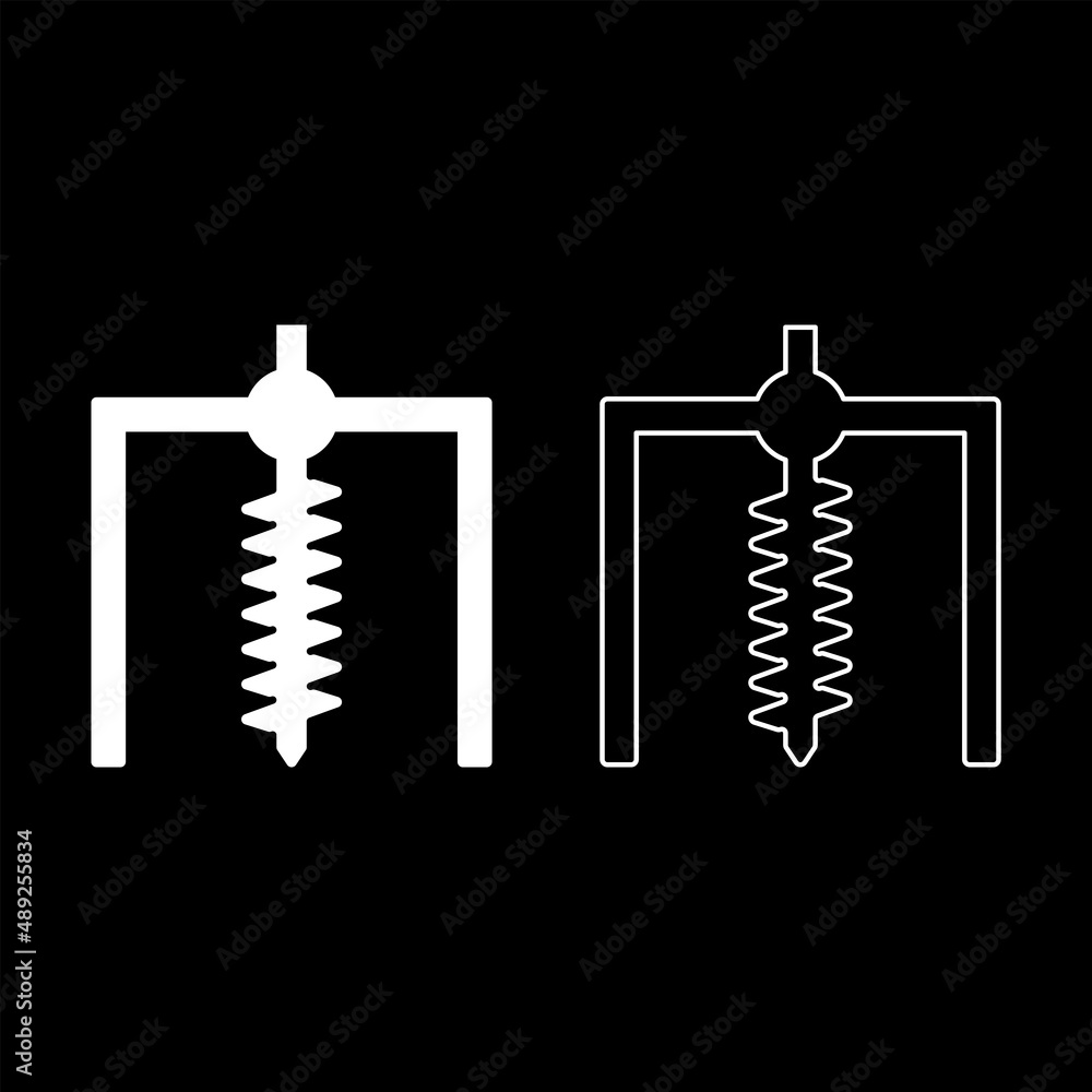 Installation for drilling rig symbol mining bore hole digger earth ...