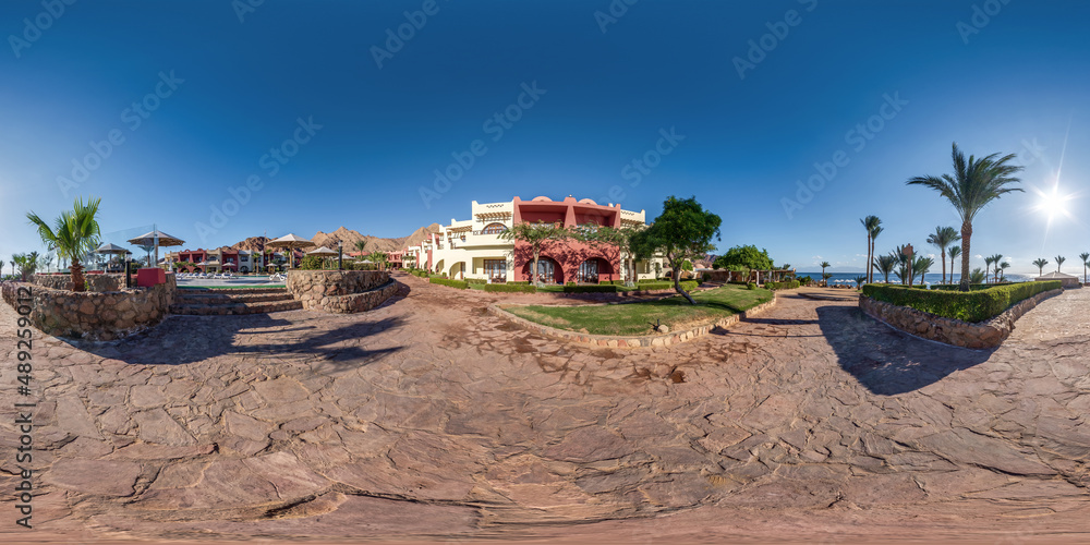 full seamless spherical hdr 360 panorama view near of an two-story ...