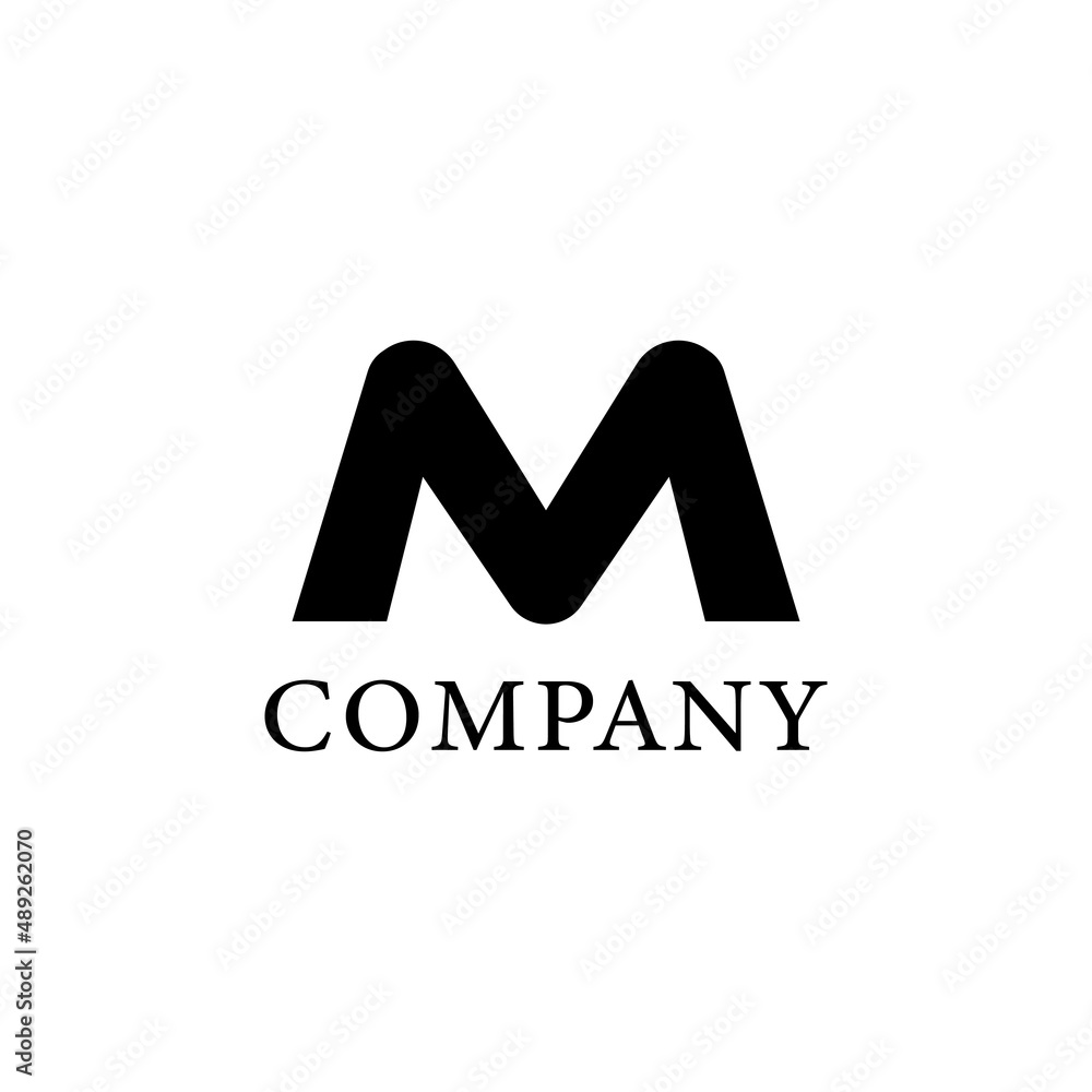 Simple Letter M Logo Design Template Stock Vector | Adobe Stock
