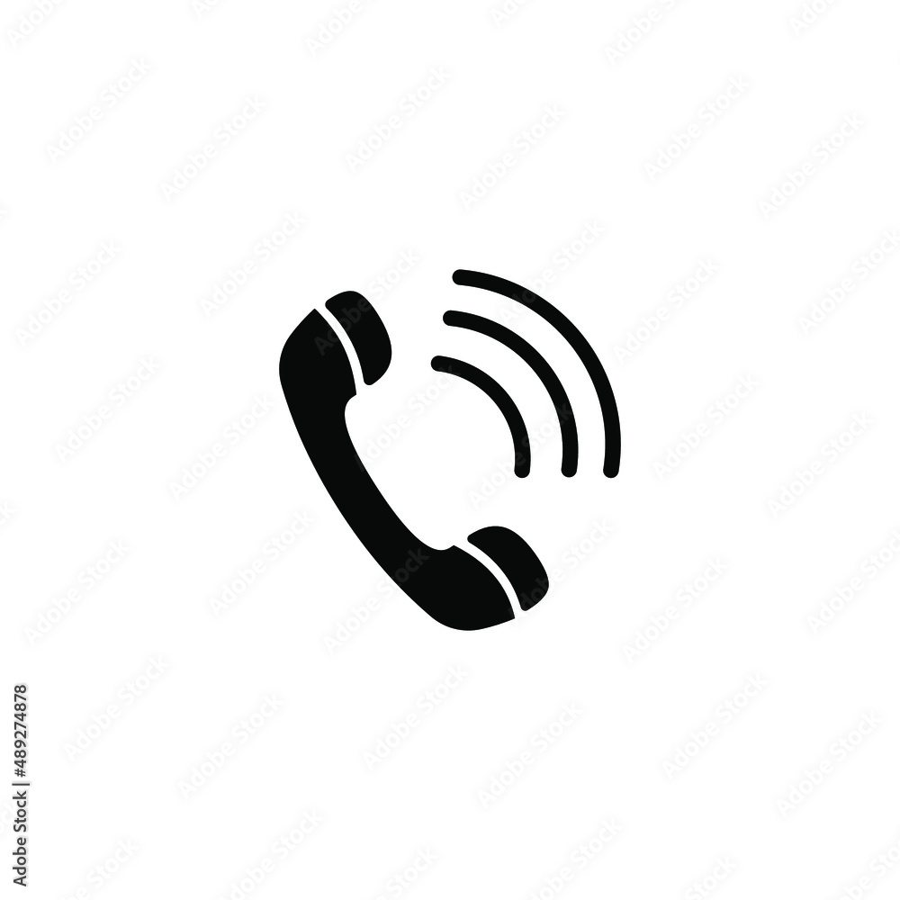ringing phone call icon vector Stock Vector | Adobe Stock