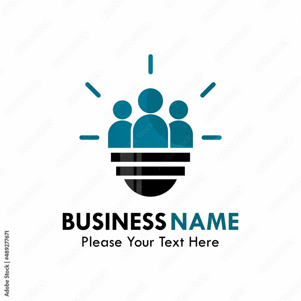 smart team or smart worker logo template illustration Stock Vector ...