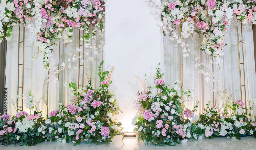wedding flower backdrop background, colorful background, fresh rose ...