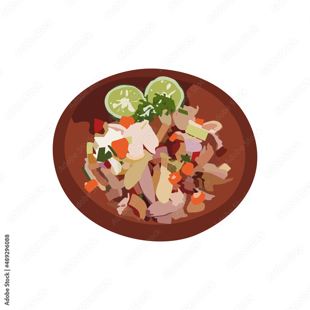 Sambal matah indonesian food design vector Stock Vector | Adobe Stock