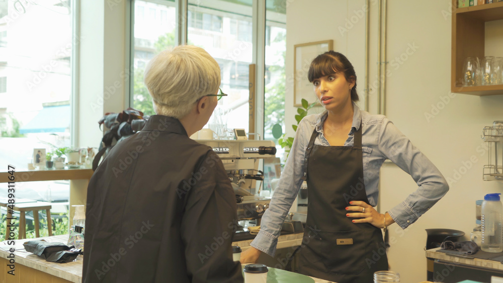 Angry Customer At Counter