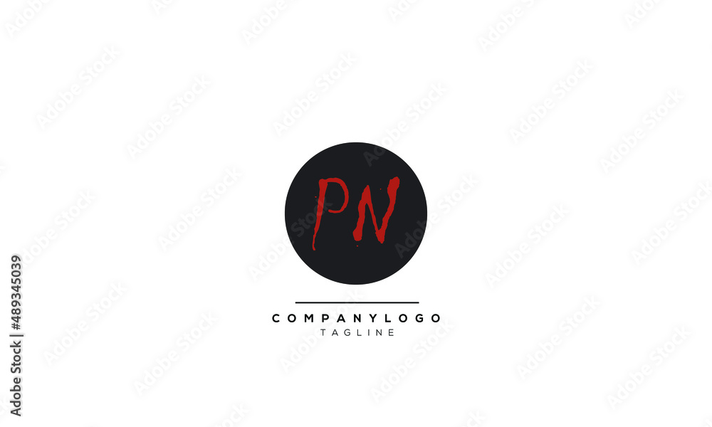 Alphabet letters Initials Monogram logo PN, PN INITIAL, PN letter Stock ...