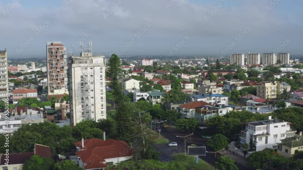 Aerial view Maputo Mozambique. Architecture of the African capital in ...