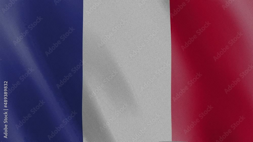 Vidéo Stock France flag 4k video, motion animation realistic with ...