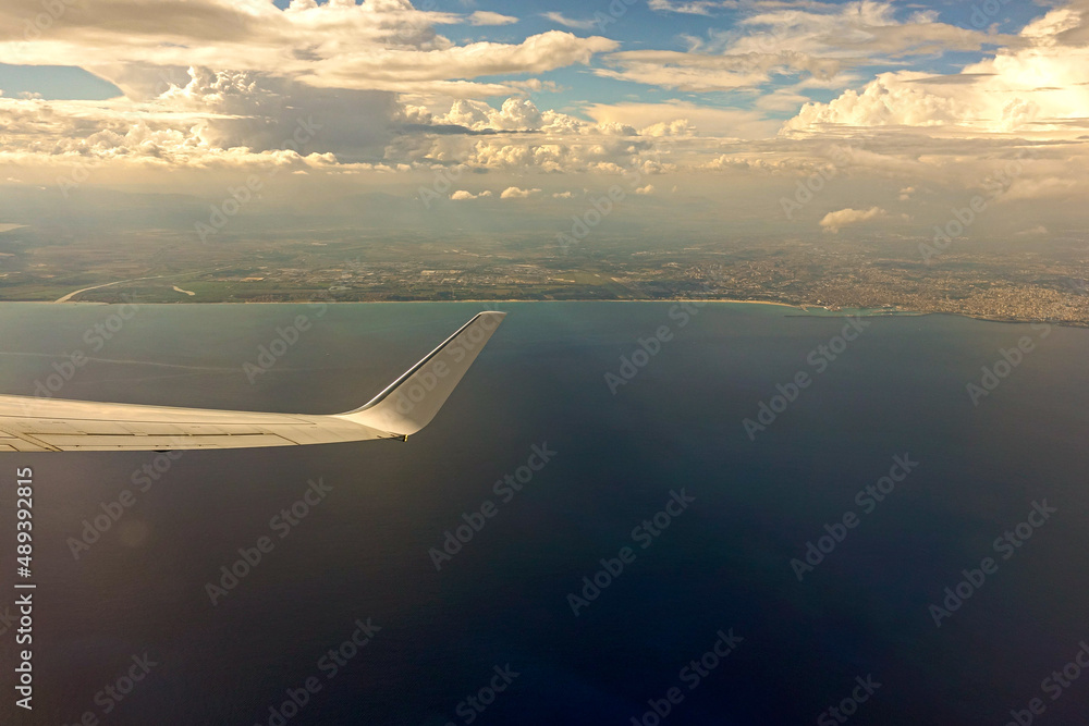 visuale aerea costa siciliana mar jonio Stock Photo | Adobe Stock