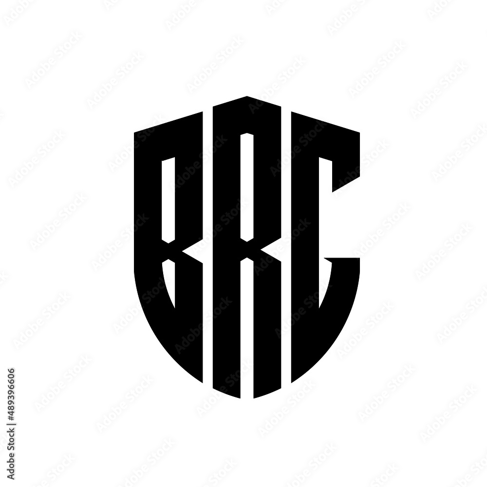 BRG letter logo design. BRG modern letter logo with black background ...