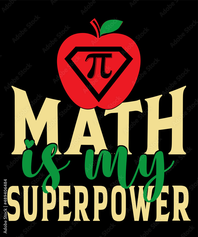 math is my superpower Stock Vector | Adobe Stock