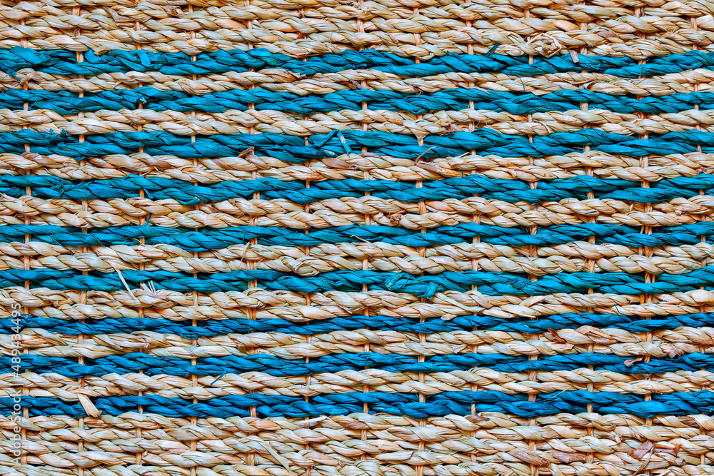 Straw mat - woven texture Stock Photo | Adobe Stock