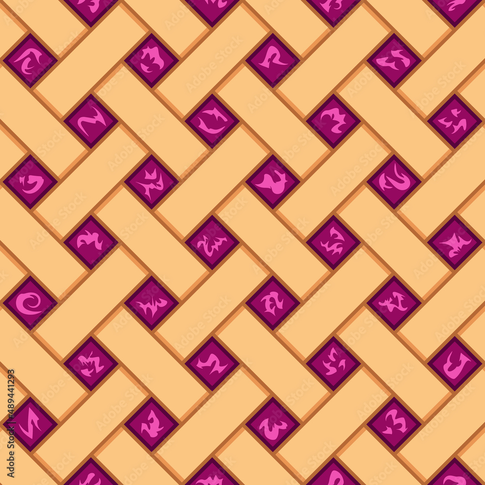 Seamless pattern with purple berry pie texture. Colored vector ...