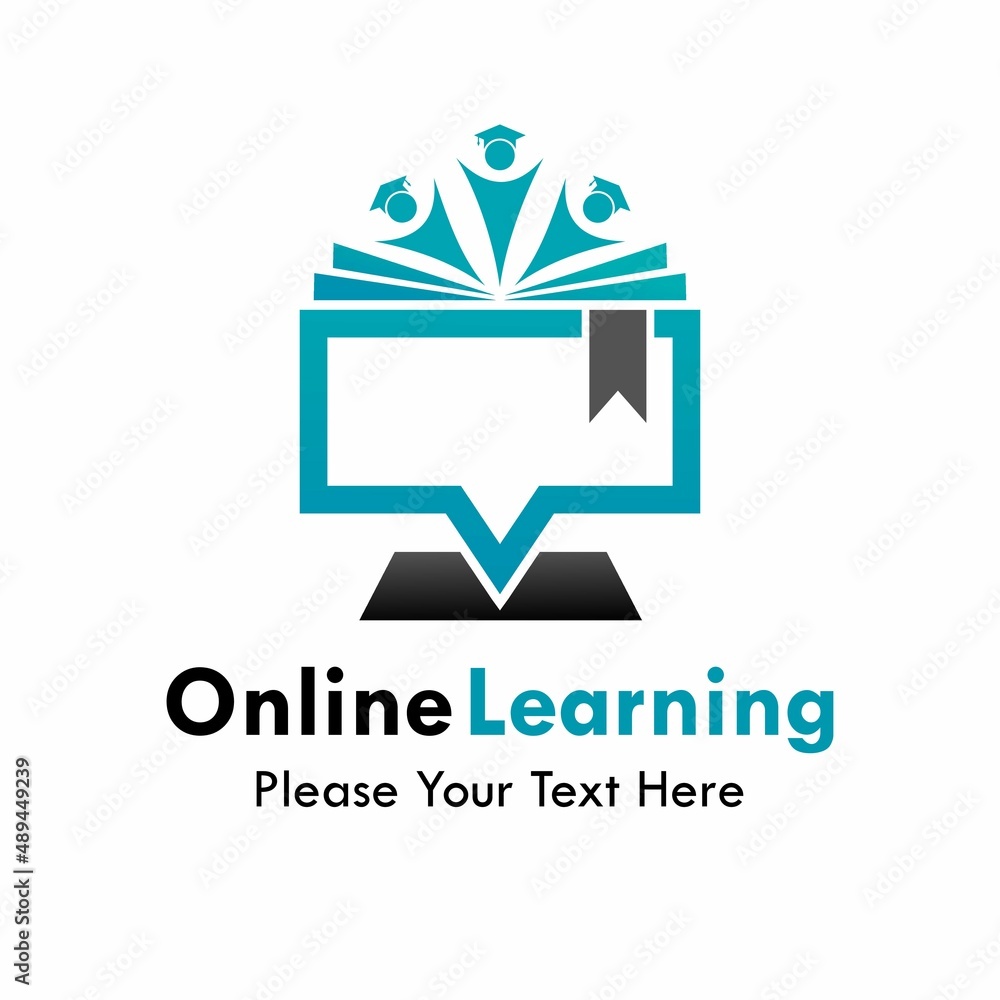Online learning logo template illustration Stock Vector | Adobe Stock