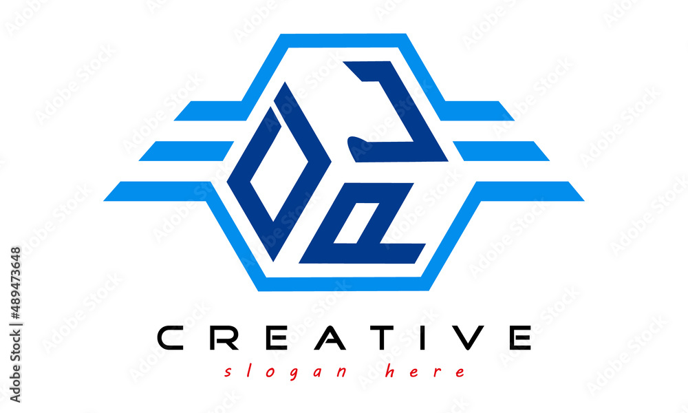 DJP three letter monogram type emblem badge with wings logo vector ...