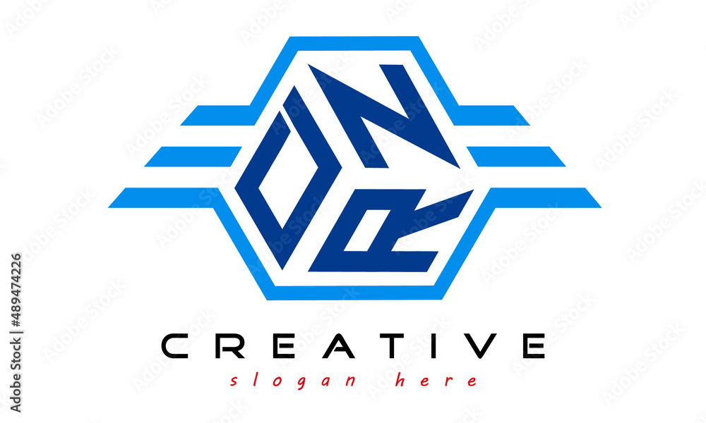 DNR three letter monogram type emblem badge with wings logo vector ...