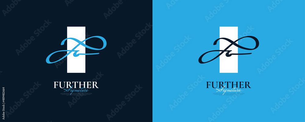 Initial F and A Logo Design with Elegant and Minimalist Handwriting ...