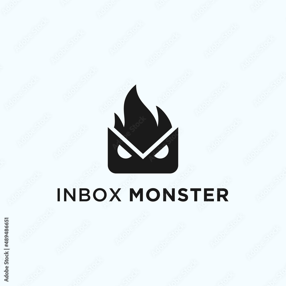 monster email logo. email logo Stock Vector | Adobe Stock