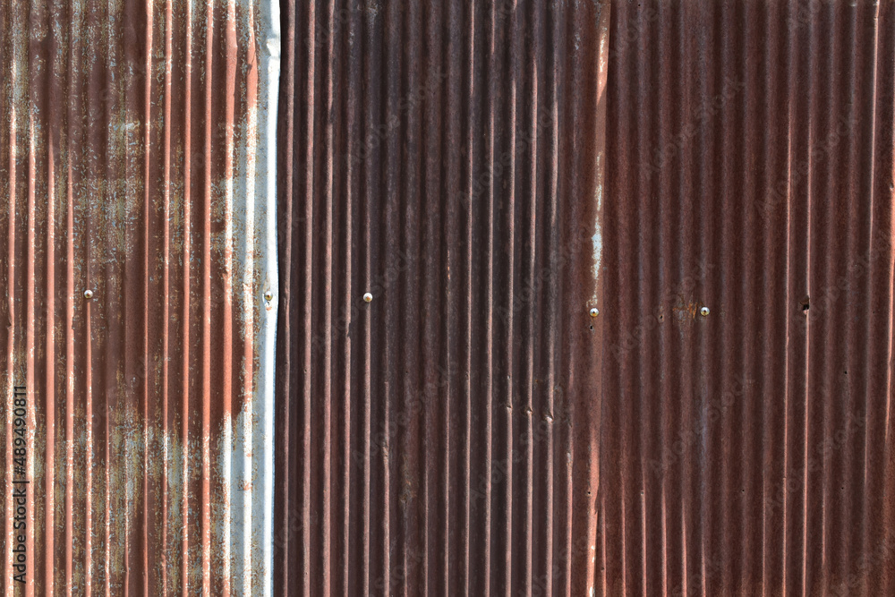 Rusty metal sheet texture. Old metal sheet roof texture. Pattern of old ...