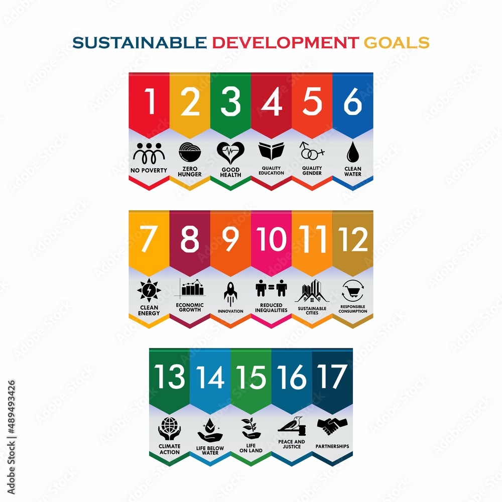 17 sustainable development goals symbol. suitable for your business ...